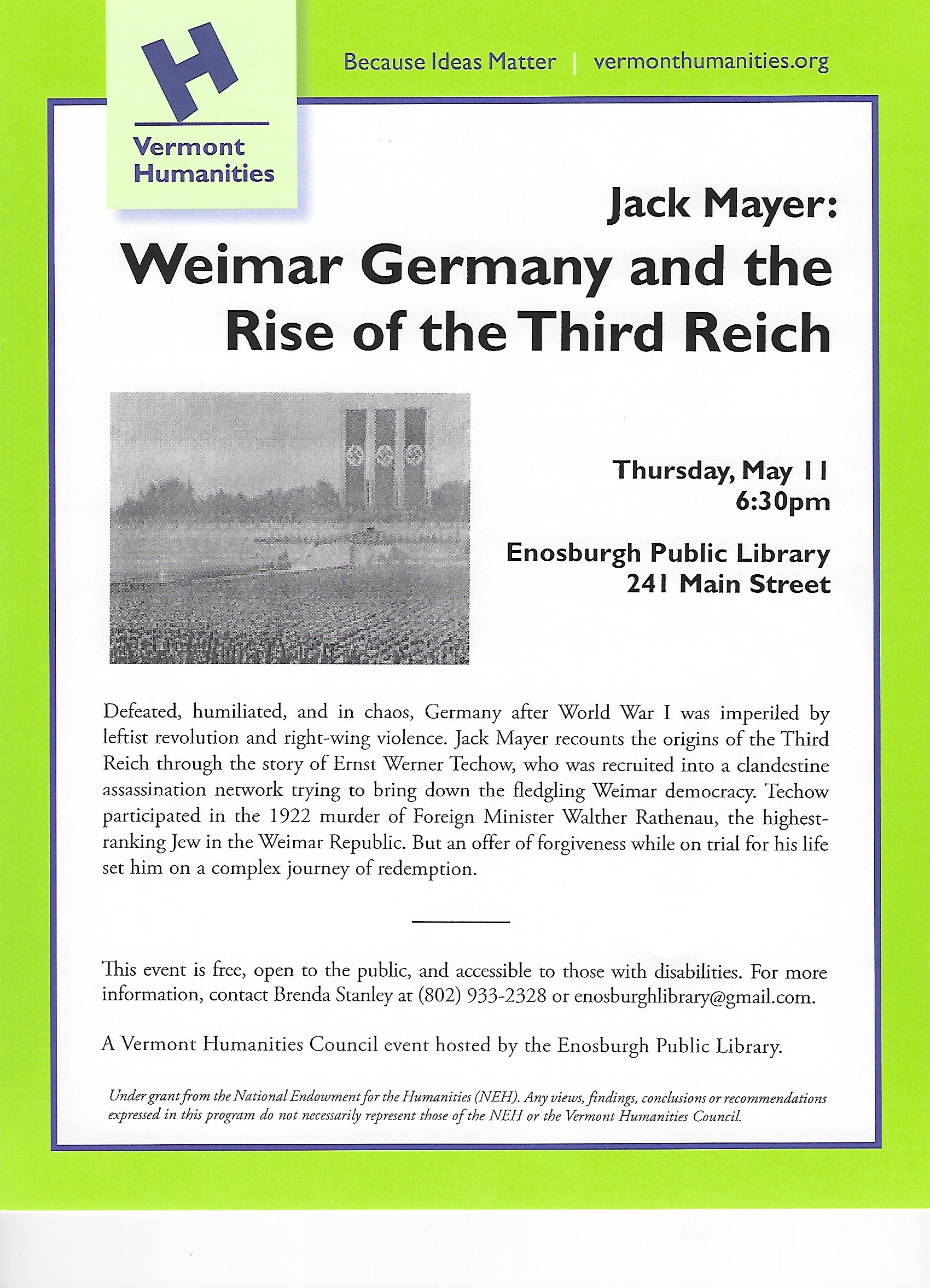Jack Mayer: Weimar Germany and the Rise of the Third Reich | Enosburgh ...